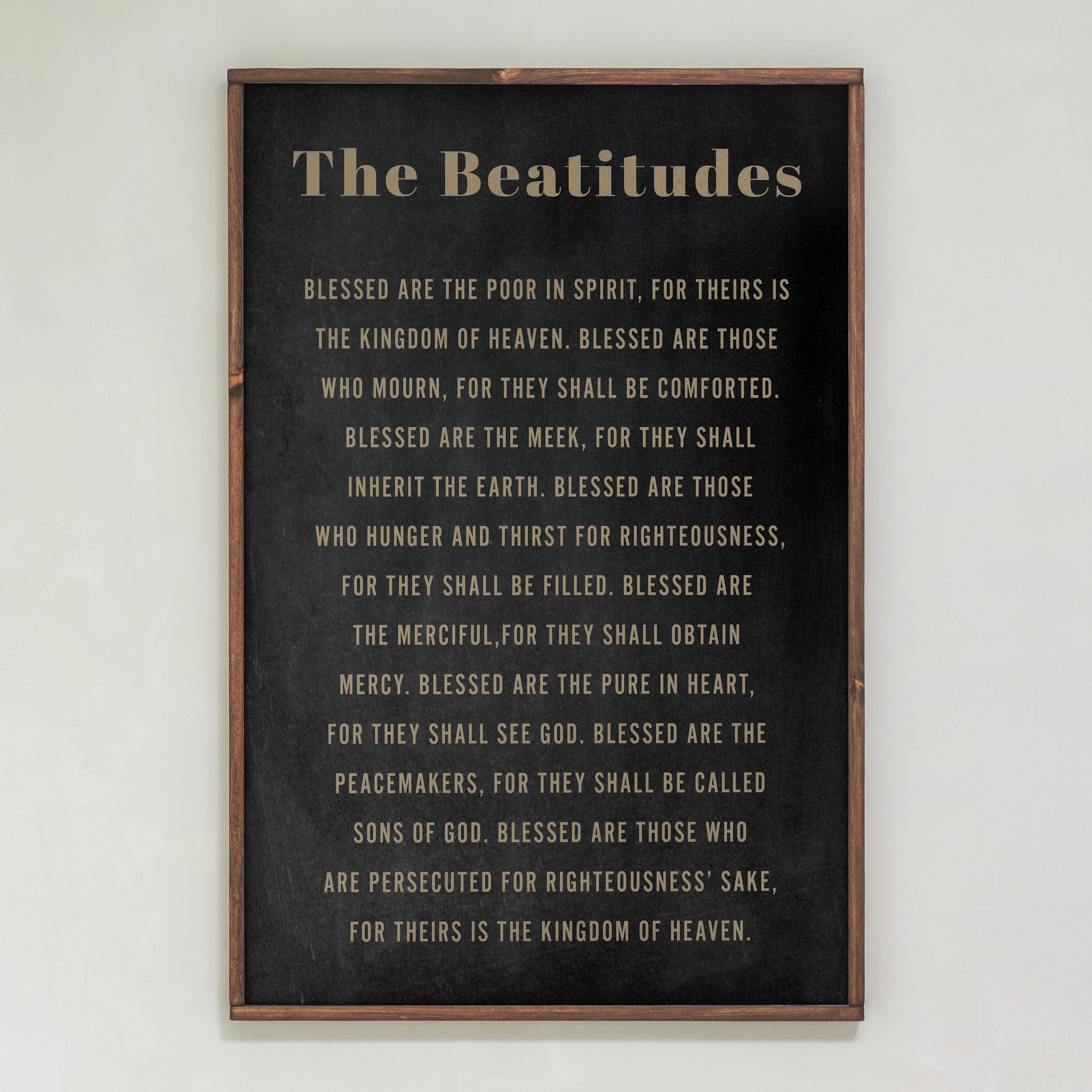 The Beatitudes | Framed Wooden Art | 181