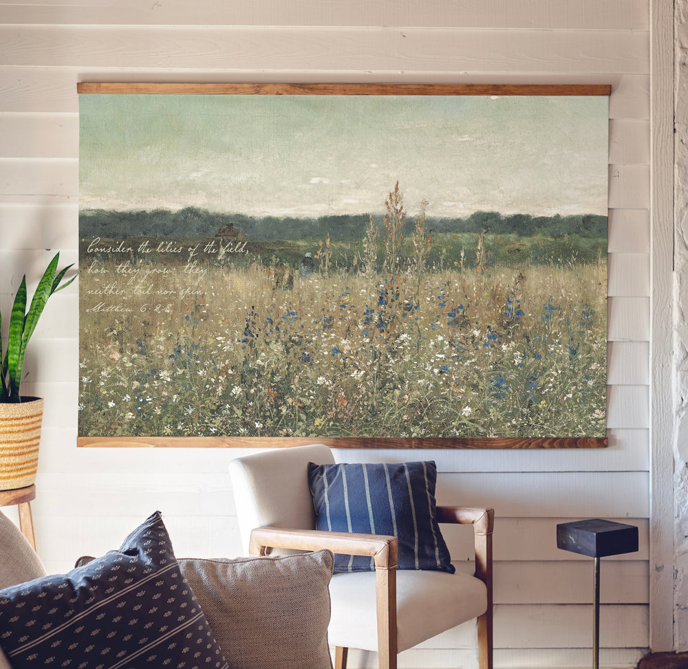 Consider The Lilies | Horizontal Tapestry | 170