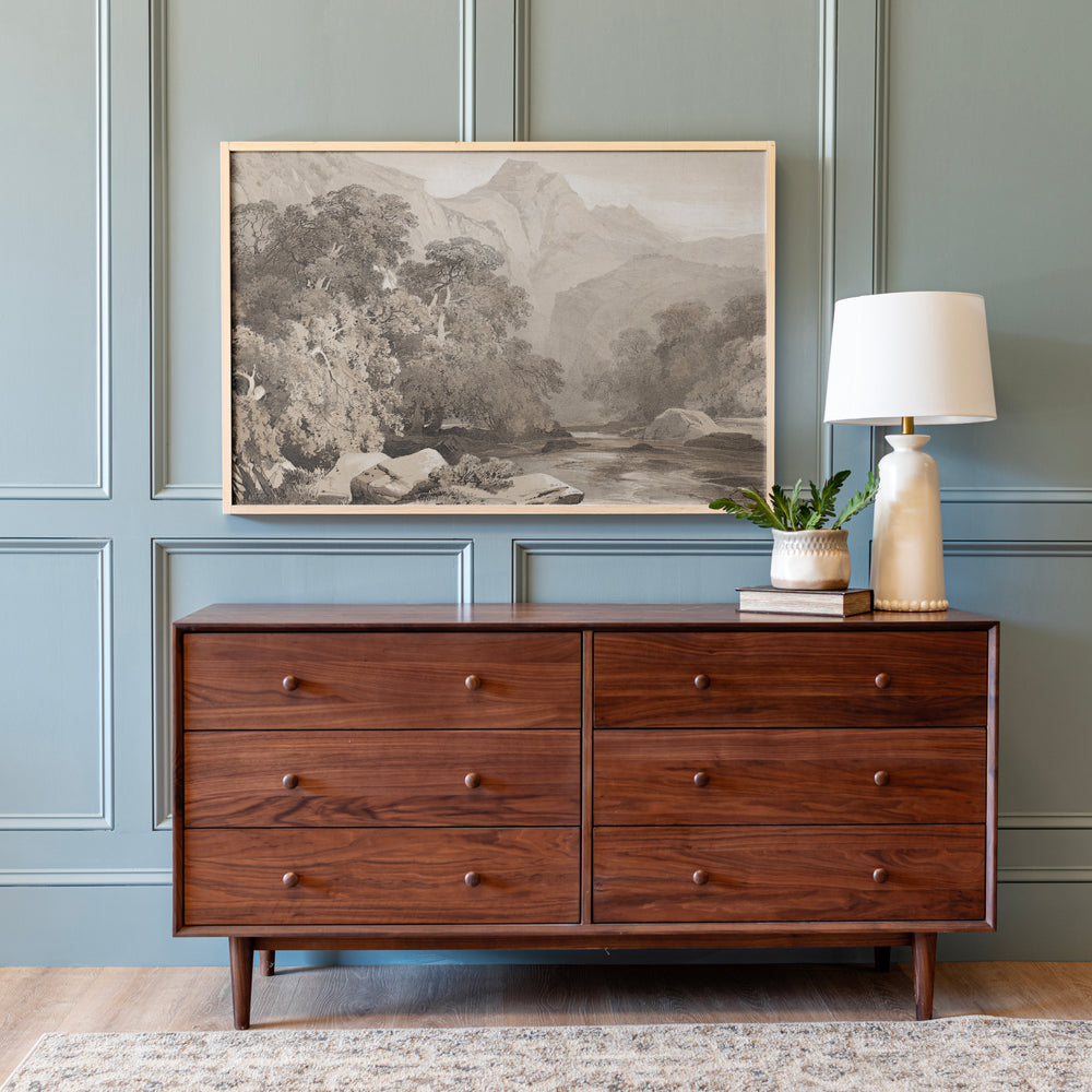 Neutral Creek | Framed Wooden Art - Horizontal | 176