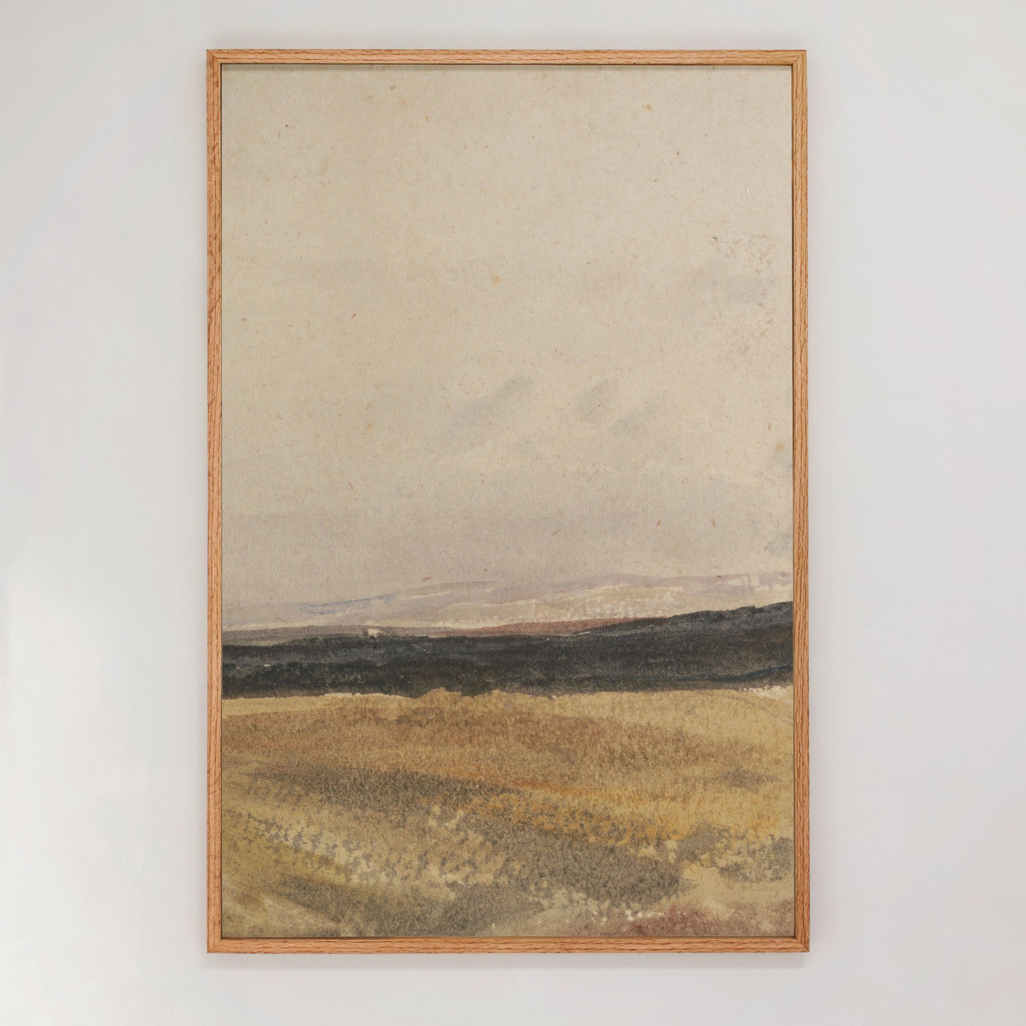 "Prairie Abstract" Framed Canvas | Vertical | 187
