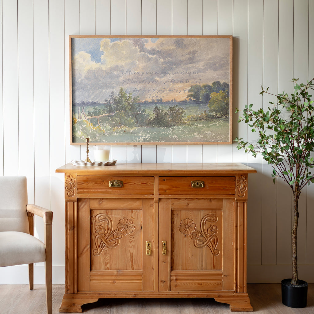 "Let The Morning Bring Me Word" Large Framed Art | Horizontal | 465