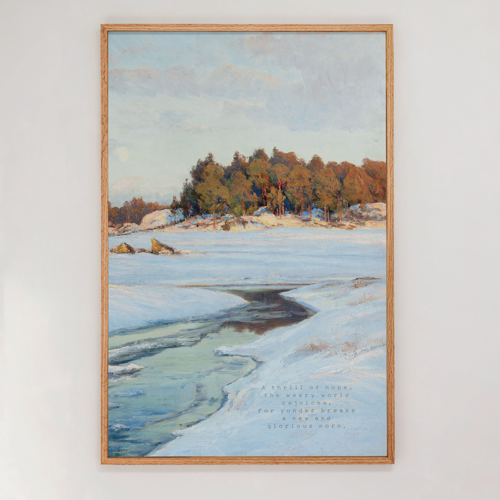 "A Thrill Of Hope" Framed Canvas | Vertical | 711