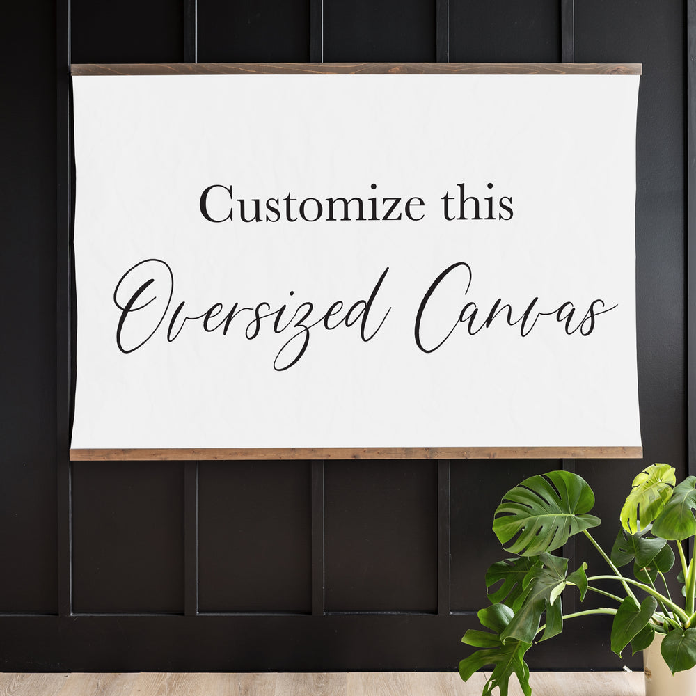 Custom Hanging Canvas - Christian Wall Art | Shop Rooted + Grounded