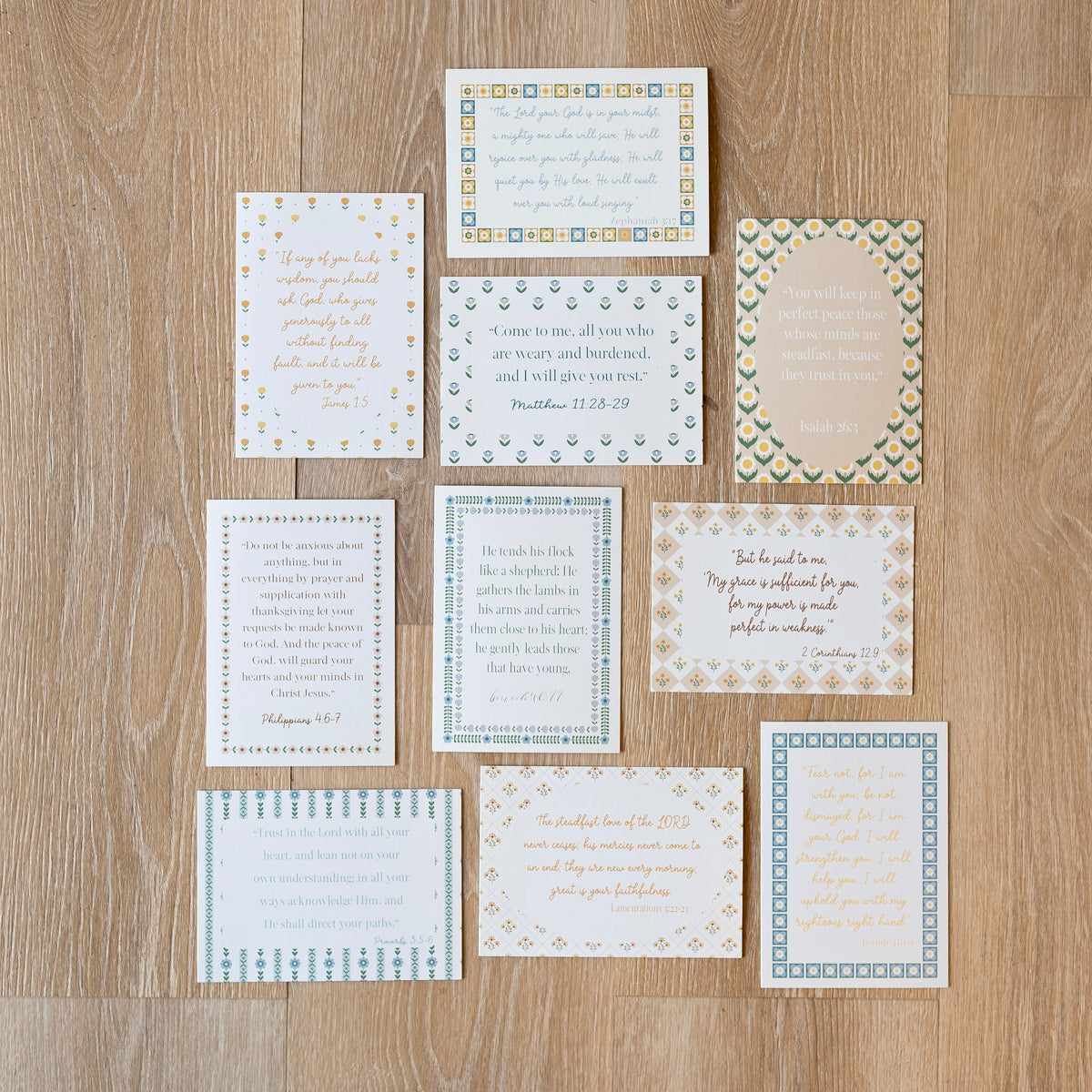 Scripture CardsChristian Scripture Cards with Wooden Stand – Bible ...