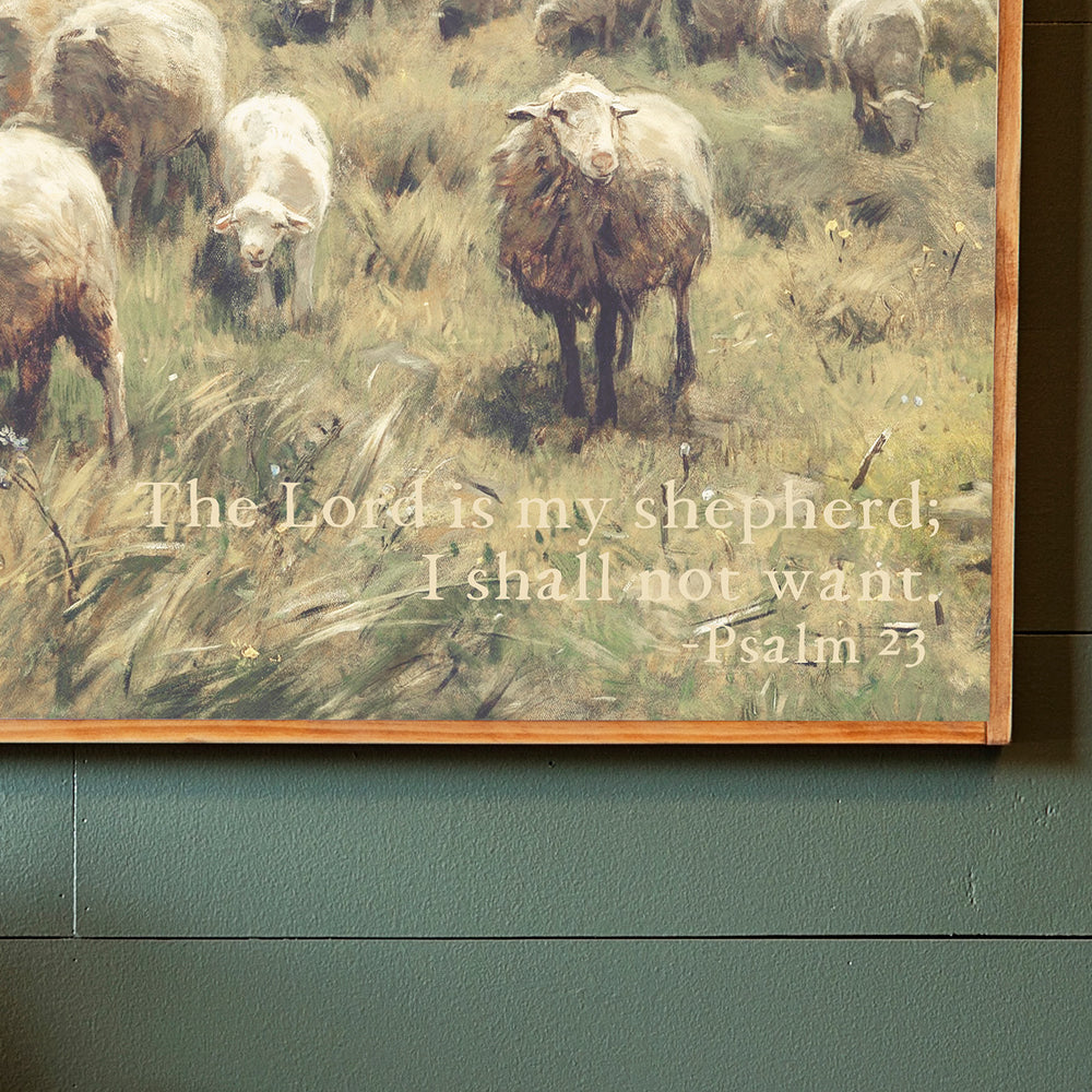 Psalm 23 | Framed Wooden Art - Horizontal | 205
